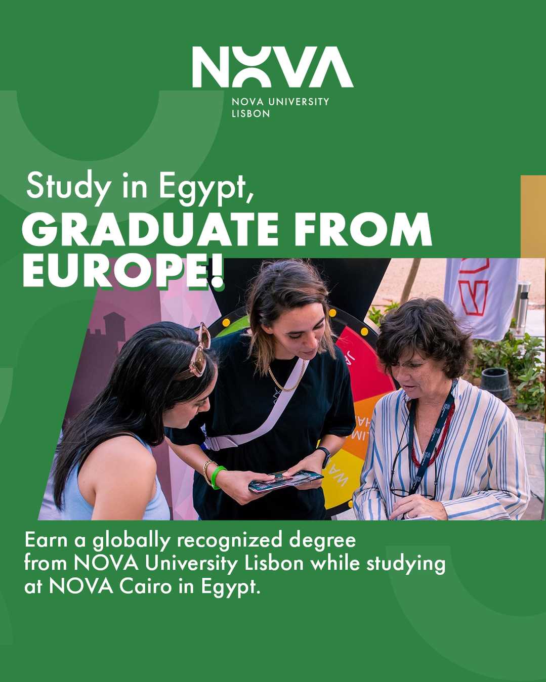 Study in Egypt, Graduate from Europe! Join NOVA Cairo!